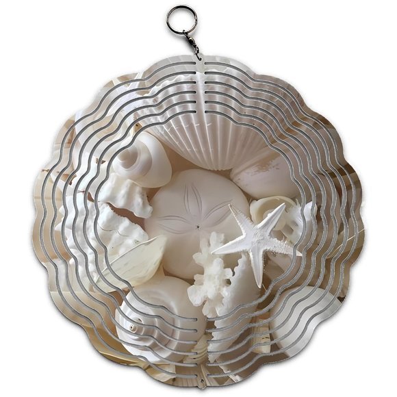 Design | White Sea Shells Design Wind Spinner | Poshmark